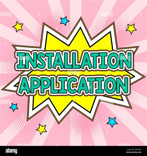 Hand Writing Sign Installation Application Business Showcase The Act Of Replacing An Older