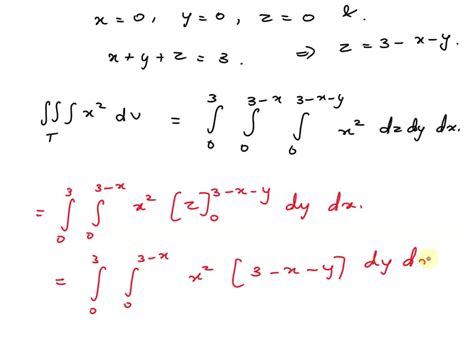 Solved Use Triple Integration To Find The Volune Of The Tetrahedron T