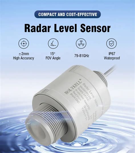 4 20ma Rs485 Modbus Continuous Level Measurements 80ghz Radar Level Sensor Transmitter For