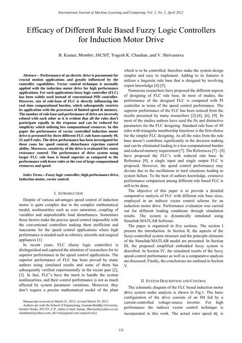 Pdf Different Rule Based Fuzzy Logic Controllers Dokumentips