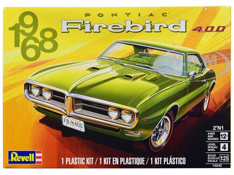 Level 4 Model Kit 1968 Pontiac Firebird 400 2 In 1 Kit 1 25 Scale Model