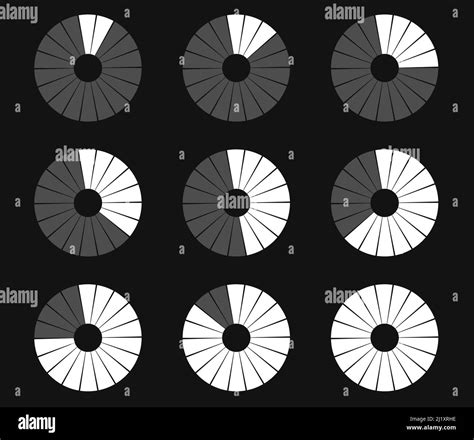 preloader circular loading bar pie chart pie graph vector template