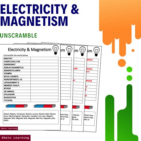 Magnetism And Electricity — Shoto Learning English Math Science