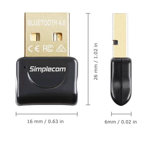 Simplecom NB USB Bluetooth Widcomm Adapter Wireless Dongle With A DP EDR