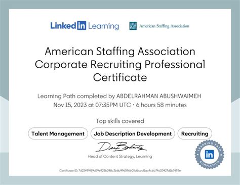 abdelrahman abushwaimeh on linkedin certificate of completion