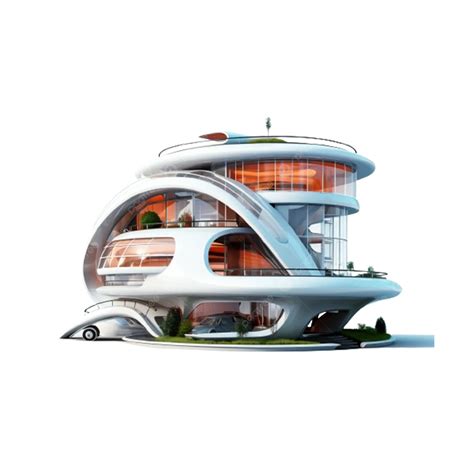 미래 지향적인 현대 집 흰색 투명 배경의 3d 렌더링 3d 렌더링 미래의 현대의 Png 일러스트 및 이미지 에 대한 무료 다운로드 Pngtree