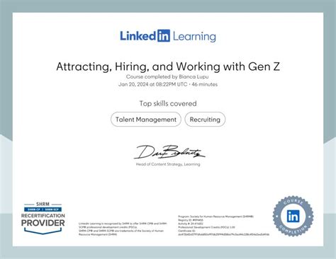 Bianca Lupu On Linkedin Certificate Of Completion