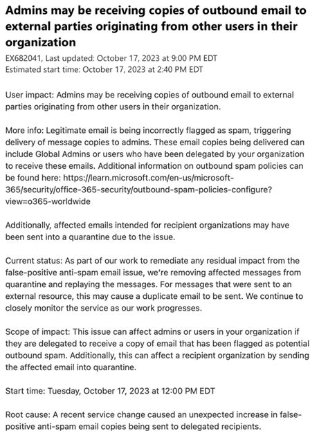 Possible 365 Issue Suddenly Receiving A Whack Suspicious Outbound