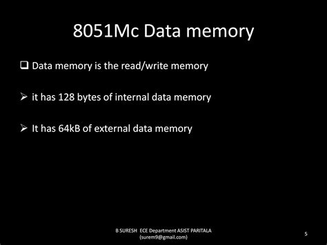 8051 Micro Controller And Memory Organization Bsureshq Ece Dept Asist Openbox Education
