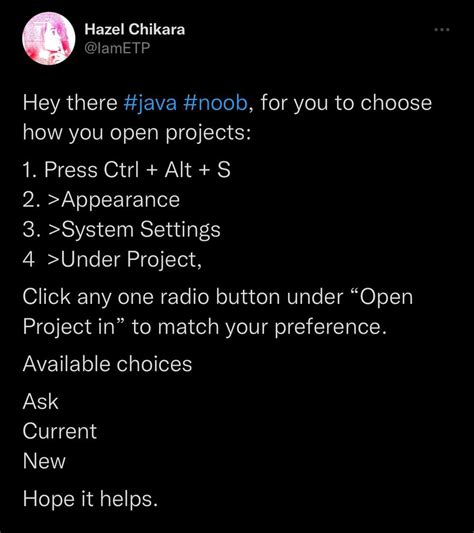 Open A Project In A New Separate Window In Intellij Idea Step By Step