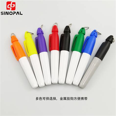 Sharpie Style Mini Permanent Marker With Metal Keychain For Golf Ball Marking Mini Marker And