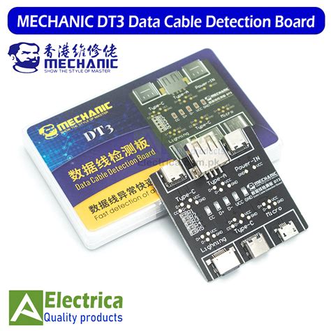 MECHANIC DT USB Cable Tester Data Cable Detection Board For IOS Android Type C By Electrica