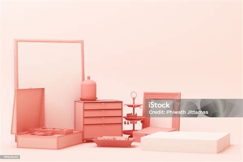 추상기하학적 모양 파스텔 핑크 색상 장면 최소한의 장식 및 소품 화장품 또는 제품 디스플레이 연단 3d 렌더링디자인 0명에 대한 스톡 사진 및 기타 이미지 Istock