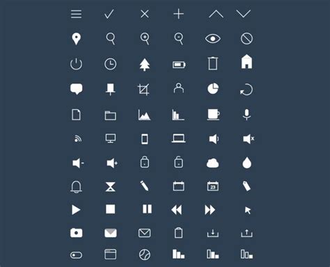 网页图标素材下载，html线性图标合集 17素材网