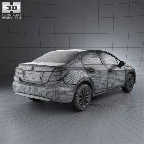 Honda Civic Sedan 2012 3d Model High Quality Download