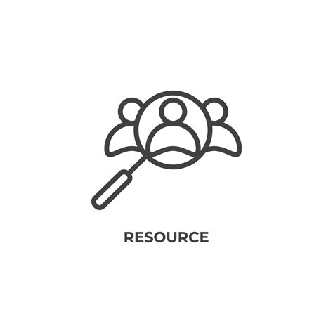 Vector Sign Of Resource Symbol Is Isolated On A White Background Icon