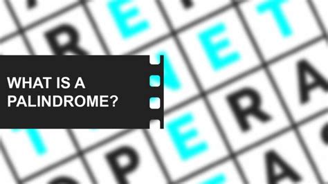 Palindromes 101 The Magic Of Symmetrical Expressions In Film Filmdaft