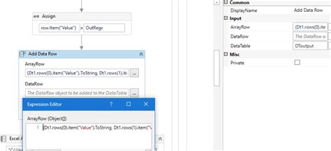 data table creation error robot uipath community forum