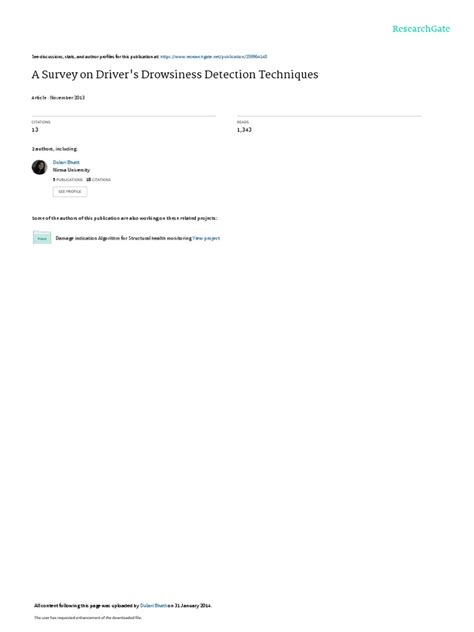 Drowsiness Detection Pdf Electroencephalography Traffic Collision