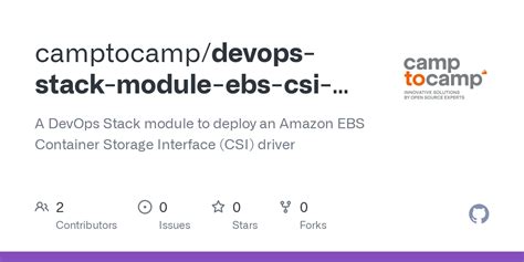 Github Camptocampdevops Stack Module Ebs Csi Driver A Devops Stack Module To Deploy An