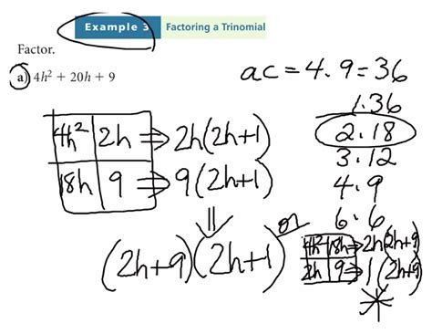 3 6 Factor Complex Trinomial Notes Ppt