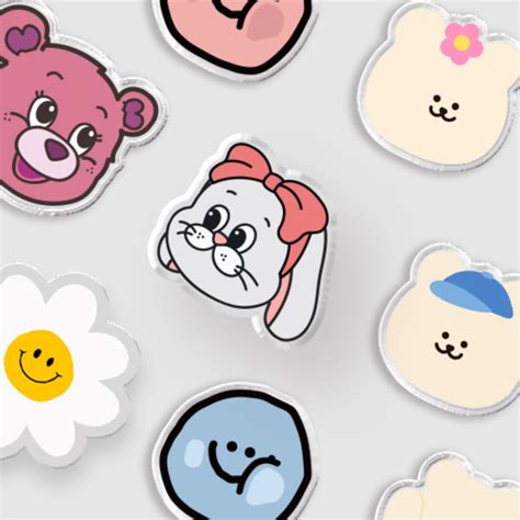 주문폭주 투명 아크릴톡 168cm 베스트 아이템 모음전 아이폰 갤럭시 Y2k 키치 귀여운 투명 핸드폰그립 톡홀더 스마트톡 아크릴톡 폰거치대 핸드폰거치대 핸드그립