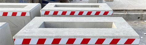 Concrete Barrier Planters Precast Concrete Curbing And Barrier Blocks