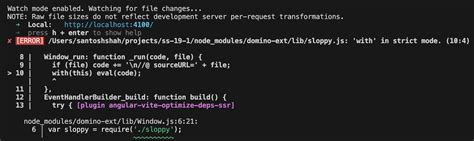 Javascript Angular 19 Ssr Domino Sloppyjs With In Strict Mode Stack Overflow