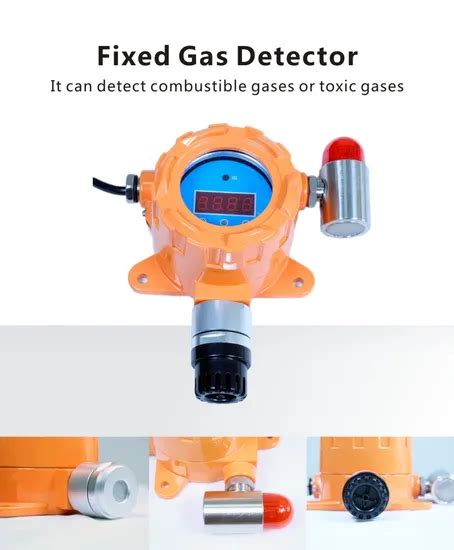 Fixed Type Gas Leakage Monitor Wall Mounted Explosive Gas Detector