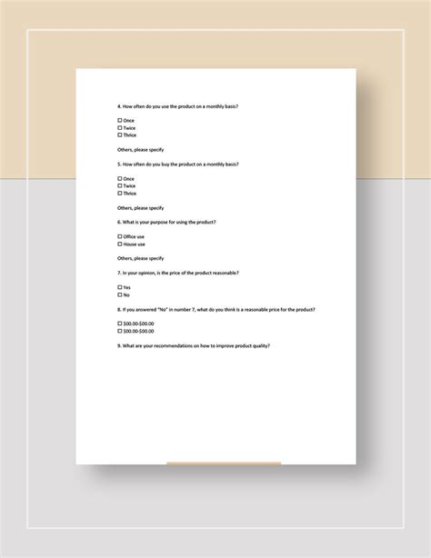 Survey Result Template In Word Pages Google Docs Download Template Net