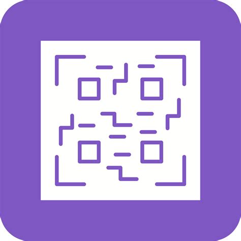 QR Code Scan Glyph Round Corner Background Icon 15921725 Vector Art At Vecteezy