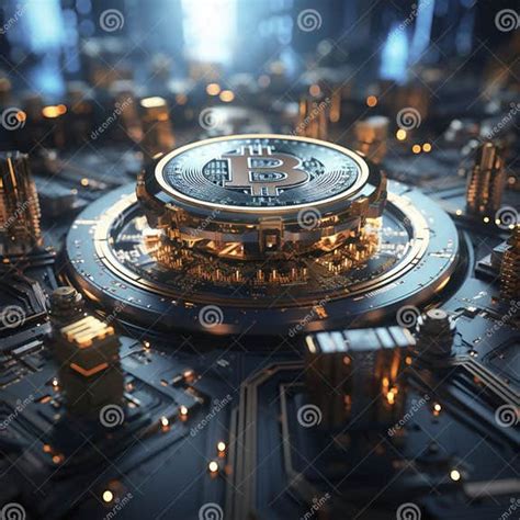 bitcoin digital money on cpu circuit computer motherboard
