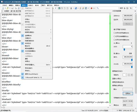 EmEditor中如何让显示不下的一行自动换行 技术交流与词典编修 FreeMdict Forum