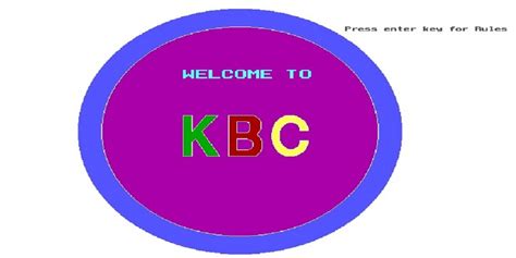 Github Devil1205kbc A Basic Kbc Quiz Game Created Using Turbo C Graphics Library