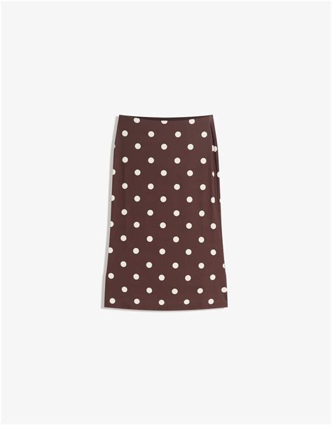 Falda Midi Print Mujer Bershka