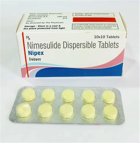 Nimesulide Dispersible Tablet 100mg At ₹ 200 Box In Nagpur Id 2853680887873