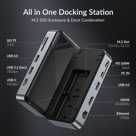 Gigimundo Gam2p9 V1 M 2 Nvme Ssd Enclosure Docking Station 10gbps Us