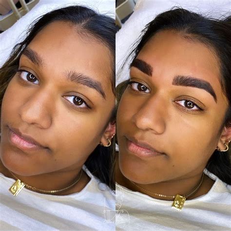 Eyebrow Tinting Before And After