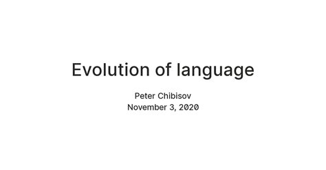 Evolution Of Language Teletype