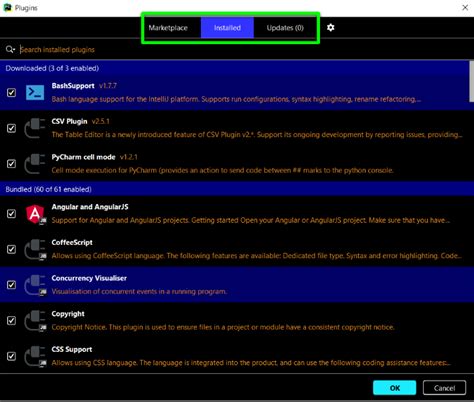 Opening The Plugin Window Hands On Application Development With