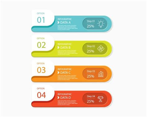 비즈니스 인포그래픽 컬렉션 터 일러스트레이션 디자인 프리미엄 벡터