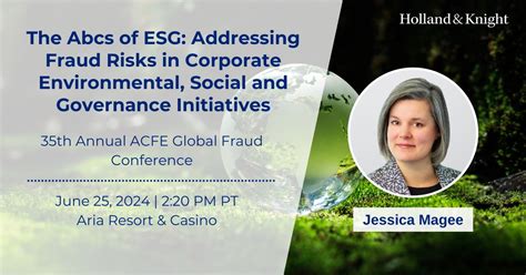 Jessica Magee On Linkedin Esg Fraud Risks Operations Valuation Reputation Fraudconference