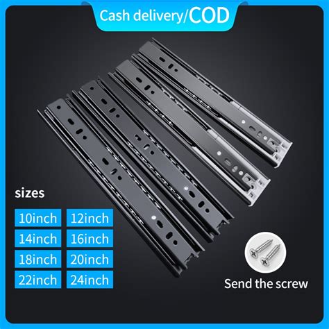 2 Pcs Drawer Slide Soft Close Keyboard Drawer Slide For Desk Drawer Rail Heavy Duty Drawer Guide