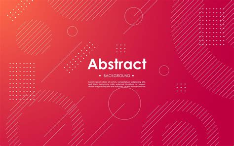 Minimal Abstract Red Gradient Geometric Background With Gradient Colors
