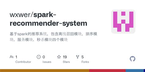 Github Wxwerspark Recommender System 基于spark的推荐系统，包含离线召回模块、排序模块