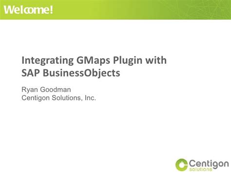 integrating gmaps plugin with sap businessobjects