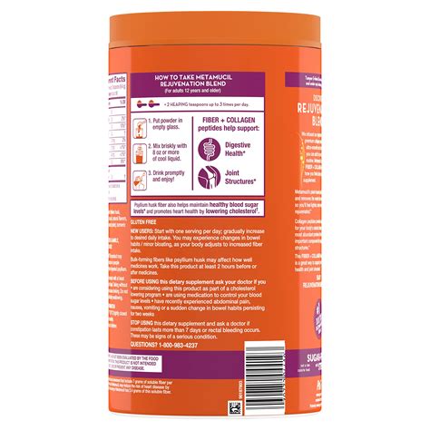 Metamucil Daily Fiber Collagen Psyllium Husk Powder
