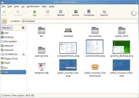 Opensuse 111 Gnome User Guide Managing Folders And Files With Nautilus
