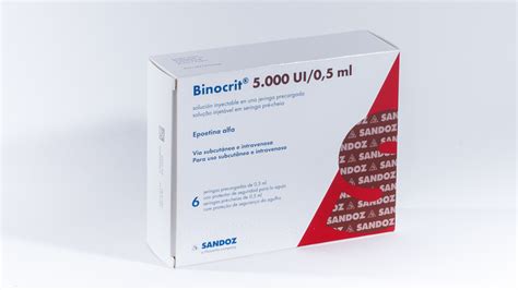 Binocrit 5000 Ui 6 Jeringas Precargadas Solucion Inyectable 0 5 Ml Farmacéuticos