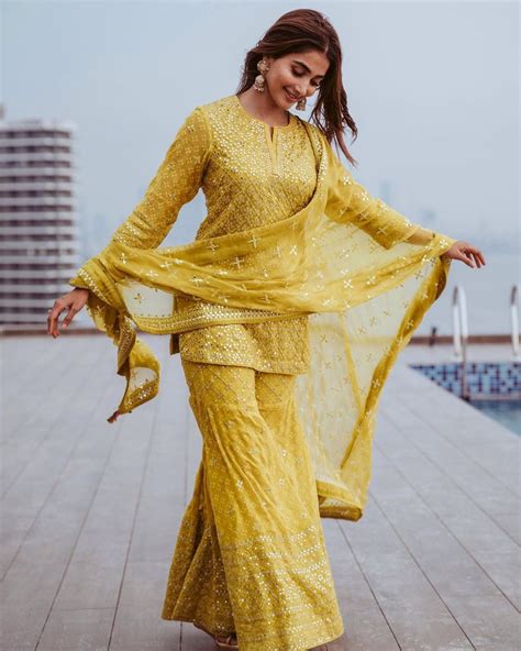 Pooja Hegde Spells Elegance In Lime Green Lehenga Check Out The Divas